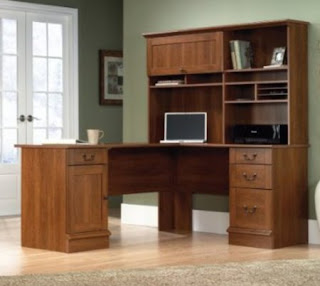 L Desks Reviews: L Shaped Computer Desk With Hutch