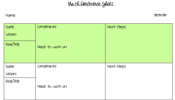 teaching, life, and everything in between: Conferencing Freebies