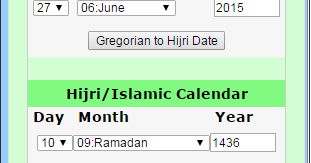 Hijri / Islamic Date Converter ~ syed zakir ali
