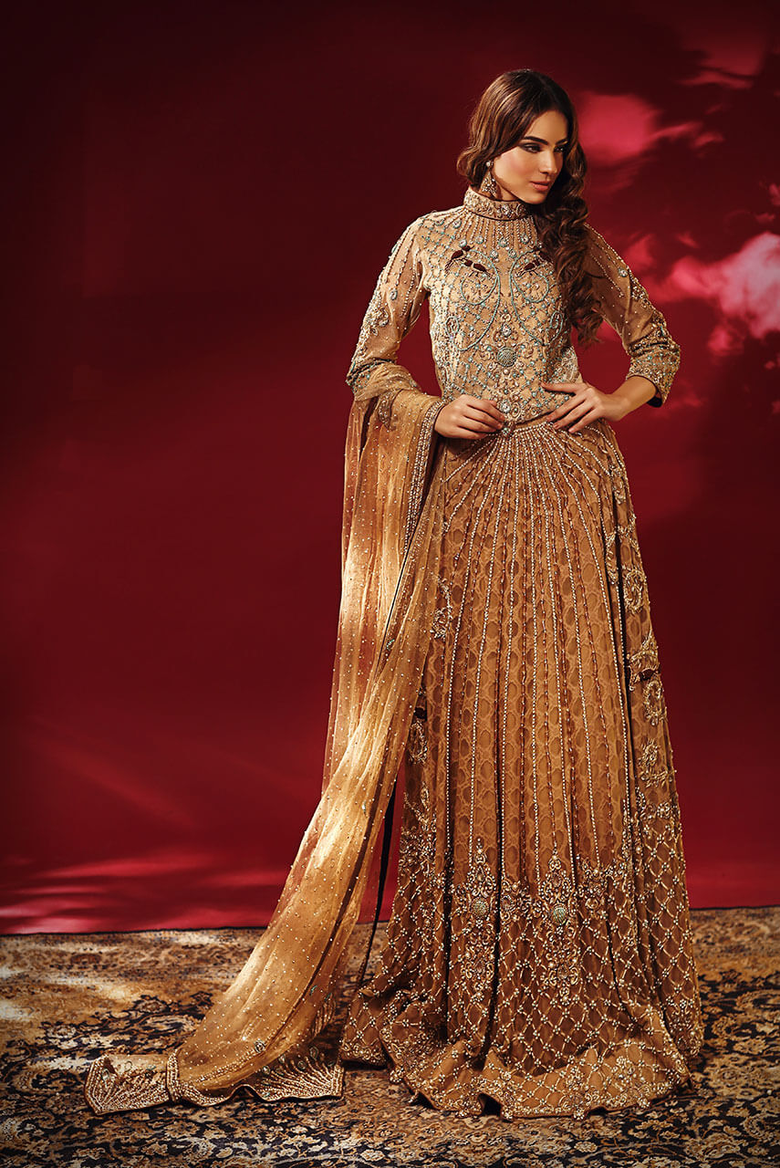 Traditional Pakistani Bridal Barat Dresses by Faraz Abid Sheikhu