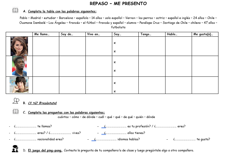 Les quichotteries de Delphine: Me presento - Repaso