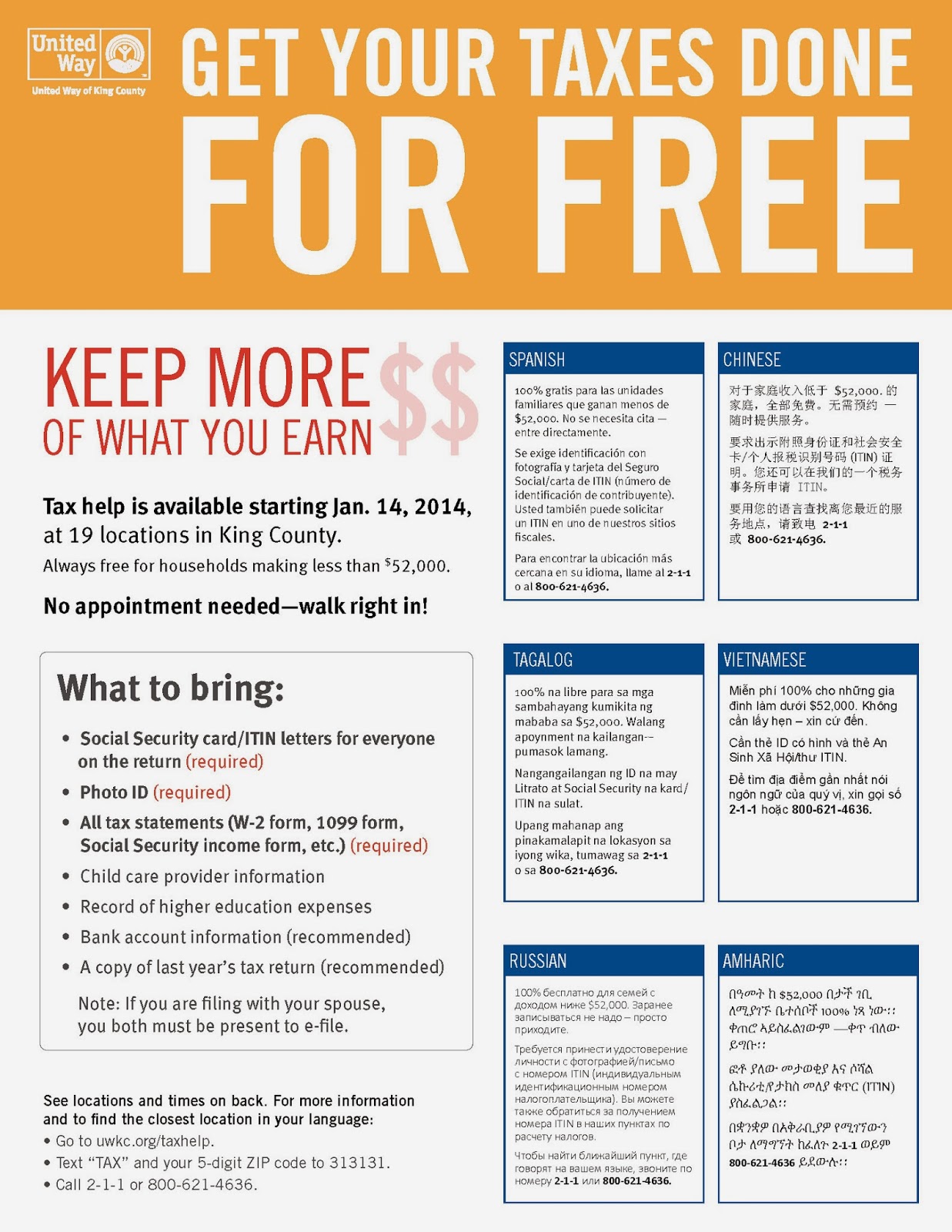 ConnectUp: Free tax preparation available now through 4/15