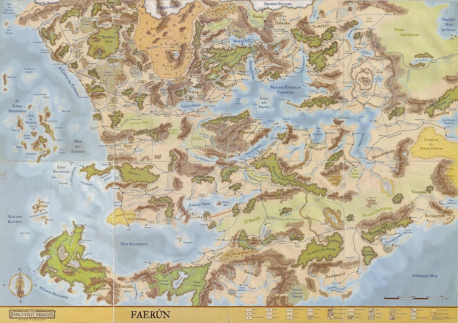 Drakóntinos RPG: D&D - Mapas de Faerun 3.5 e 4