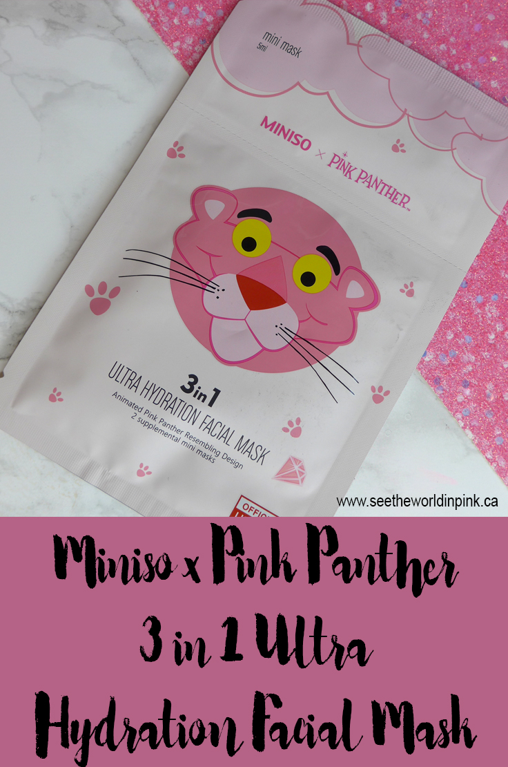 Miniso x Pink Panther 3 in 1 Ultra Hydration Facial Mask | See the ...
