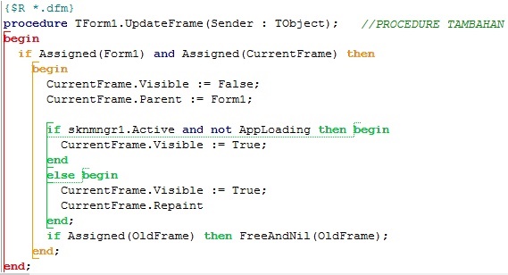 Tutorial Delphi Menampilkan Frame Di Dalam Form