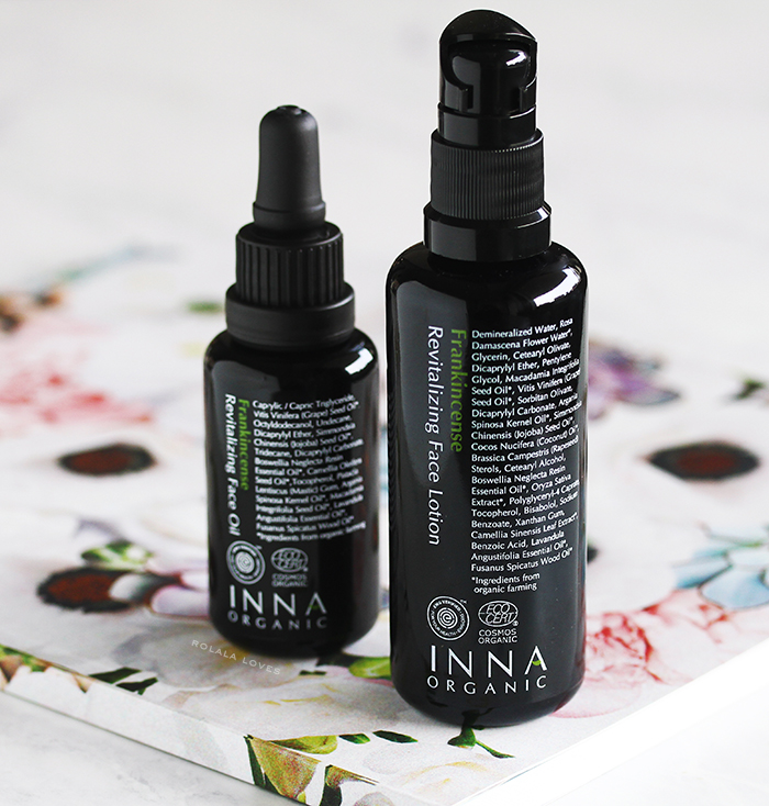 INNA Organic Face Oil And Lotion Review & Giveaway | rolala loves