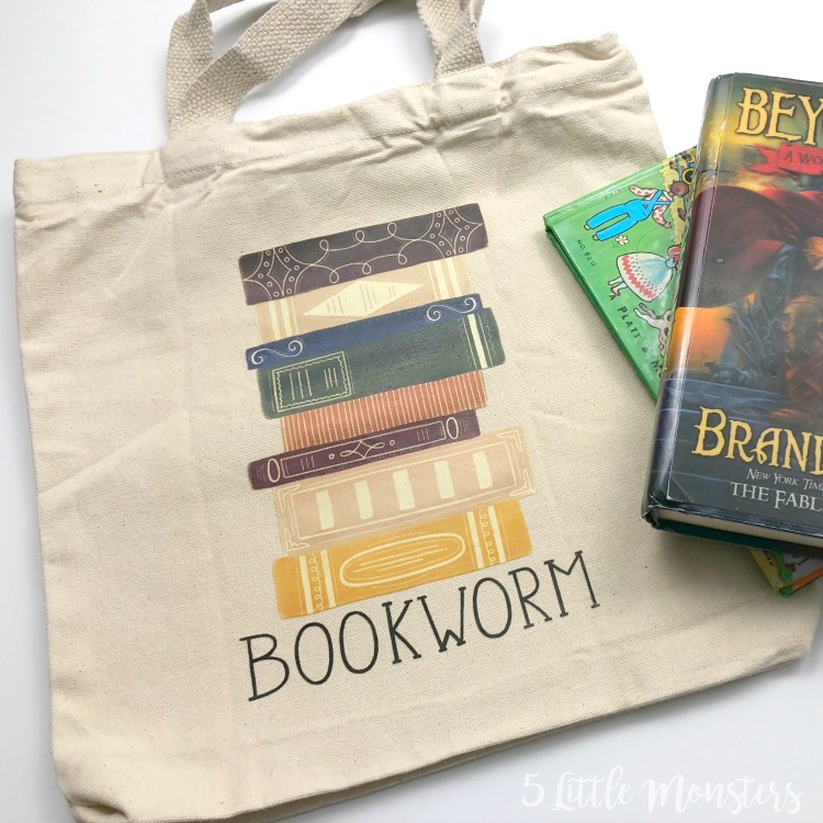 5 Little Monsters: Easy Tote Bags with Cricut Iron On Designs