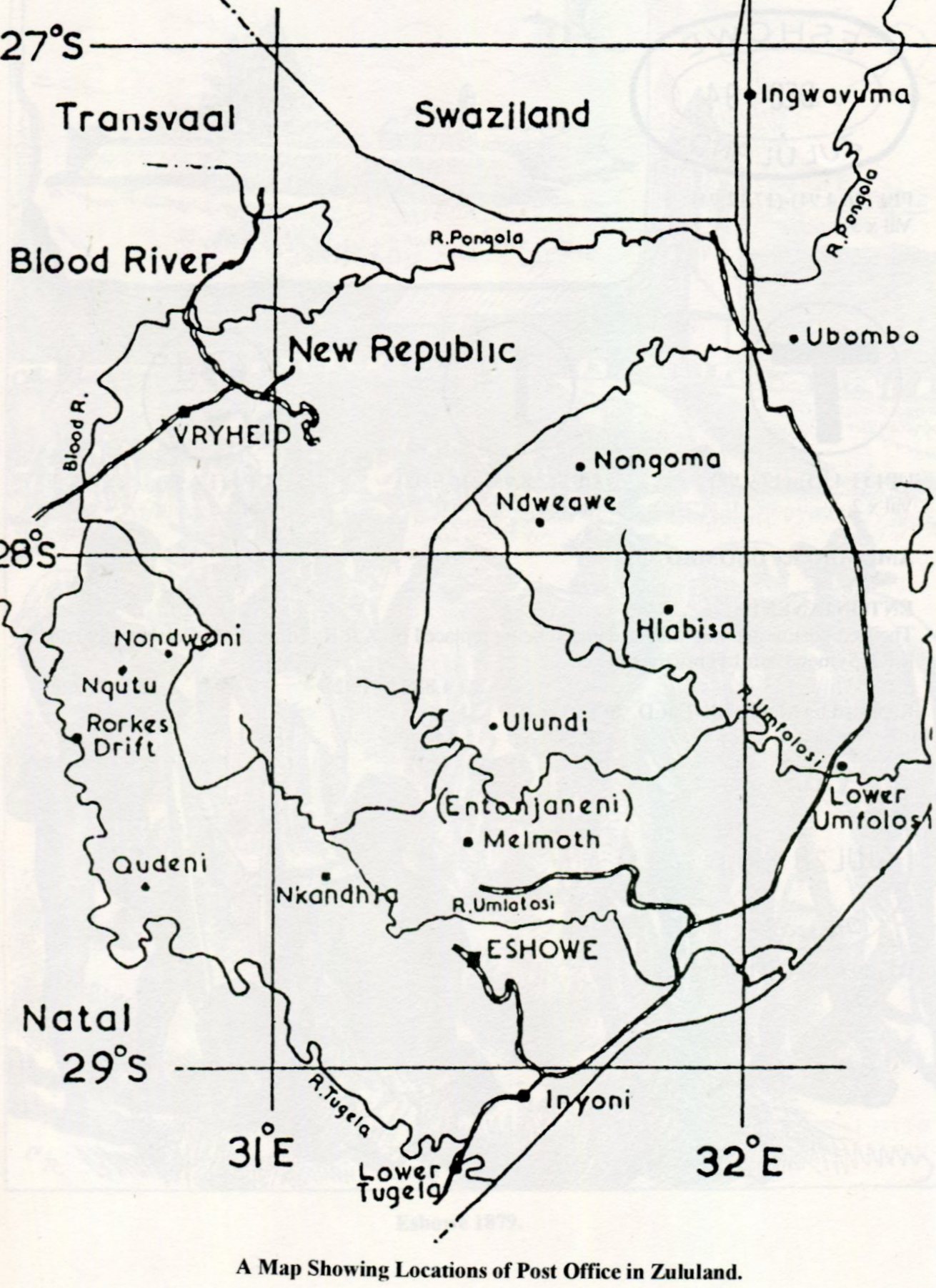 Zululand Postal History: Zululand Postal History and maps