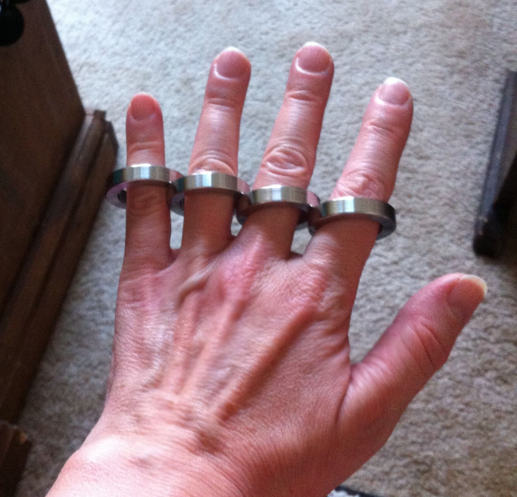 Pop Culture Shock: Folding Brass Knuckles 440C Stainless Steel from ...