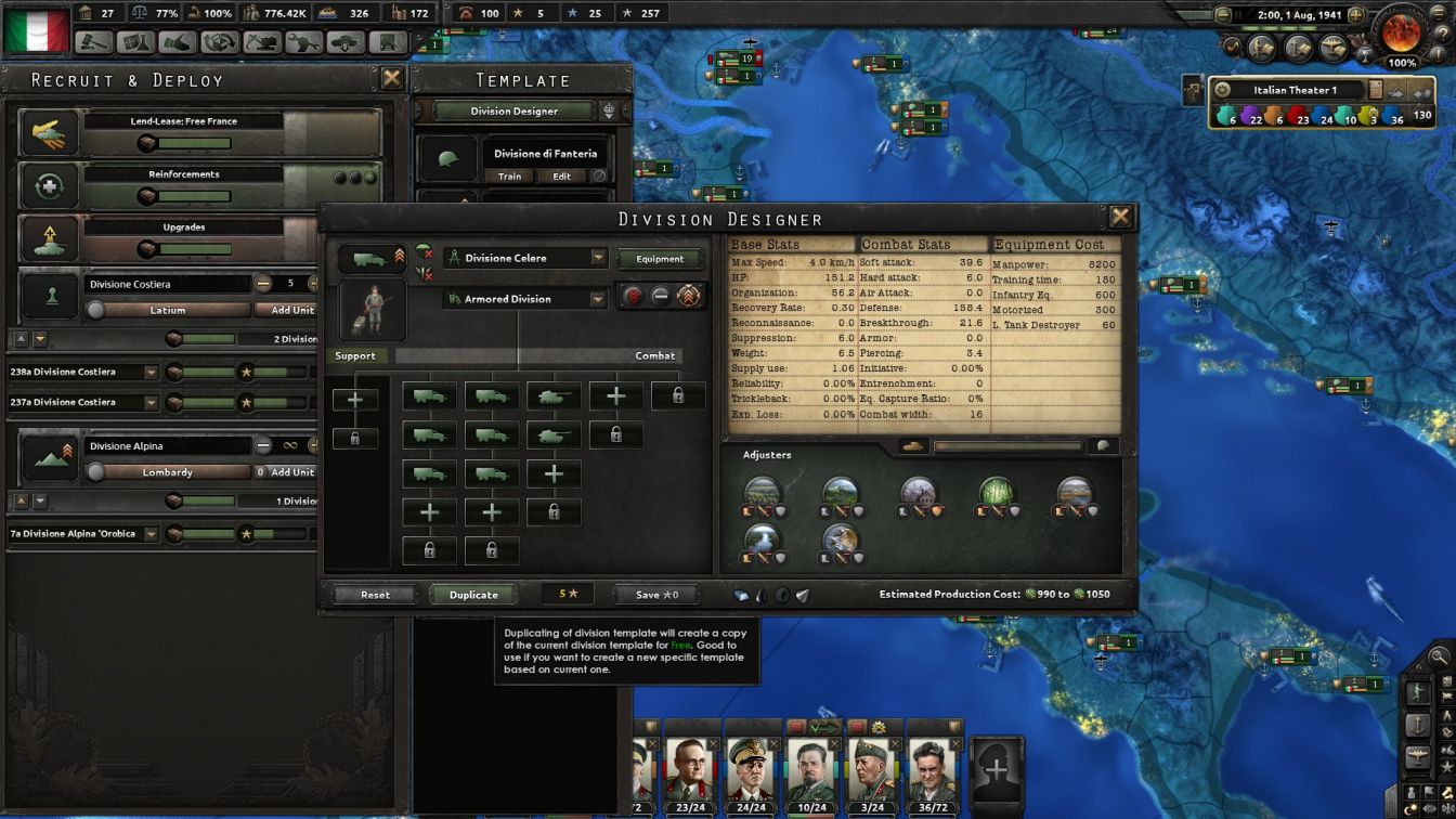 Italy - HOI4 - Italian Armour