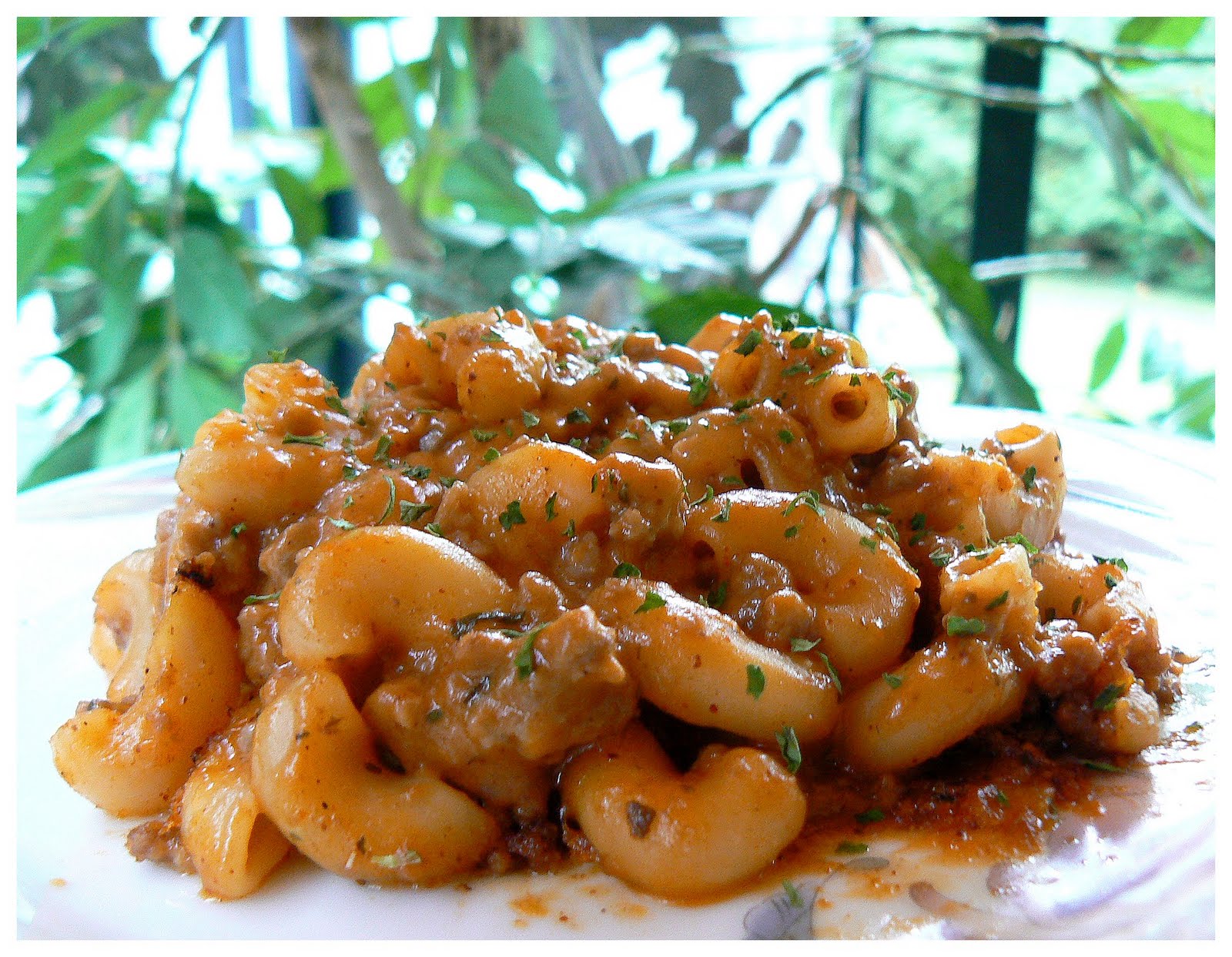 Le palais gourmand: Macaroni à la viande et au fromage