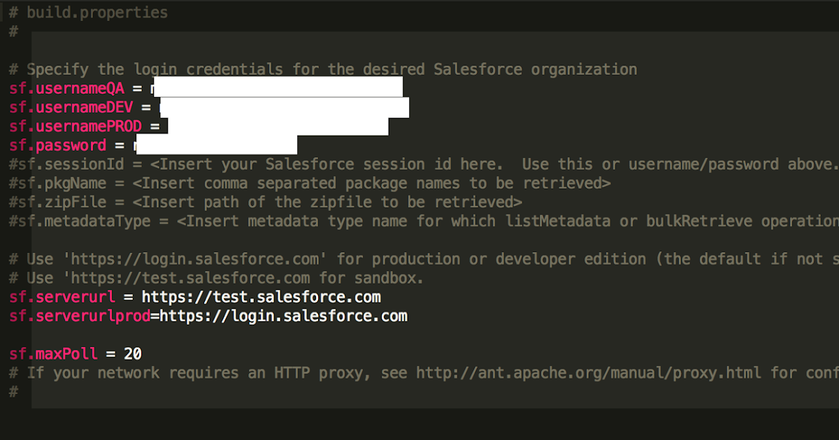 Salesforce Deployment using Ant Migration Tool