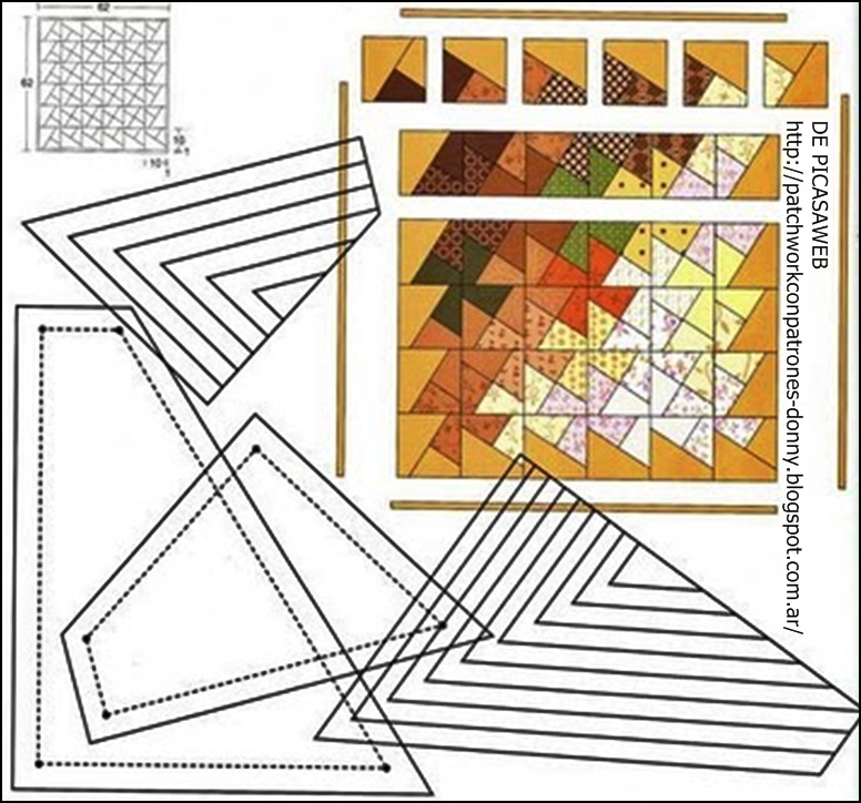 PATCHWORK= SOLO PATRONES = TODO GRATIS: PATCHWORK = TAPETTE