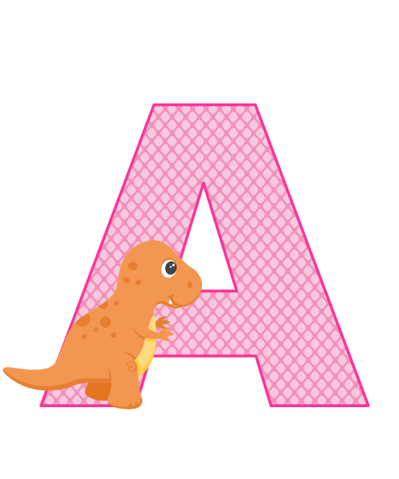 Kits imprimibles gratis : letras Dinosaurio