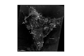 Through Picture: Night glow from space: India and world