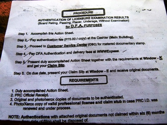 the viewing deck: How to Get Certified True Copy of PRC Board Certificate