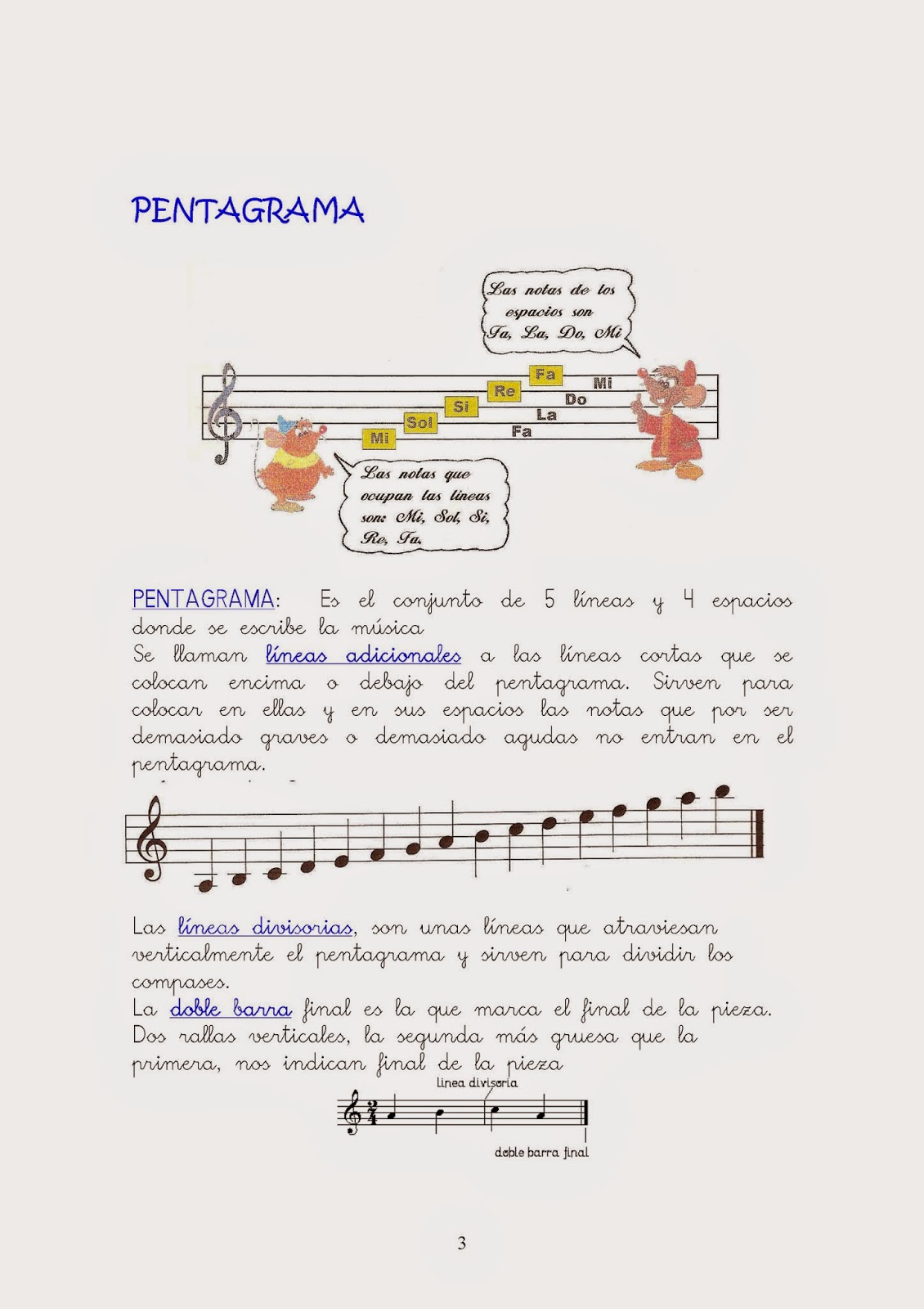 MÚSICA SEGUNDO CICLO: UNIDAD 3 EL PENTAGRAMA Y LAS NOTAS
