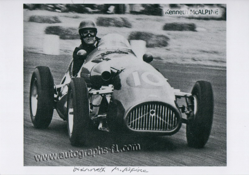 Autographs-F1: Kenneth McALPINE