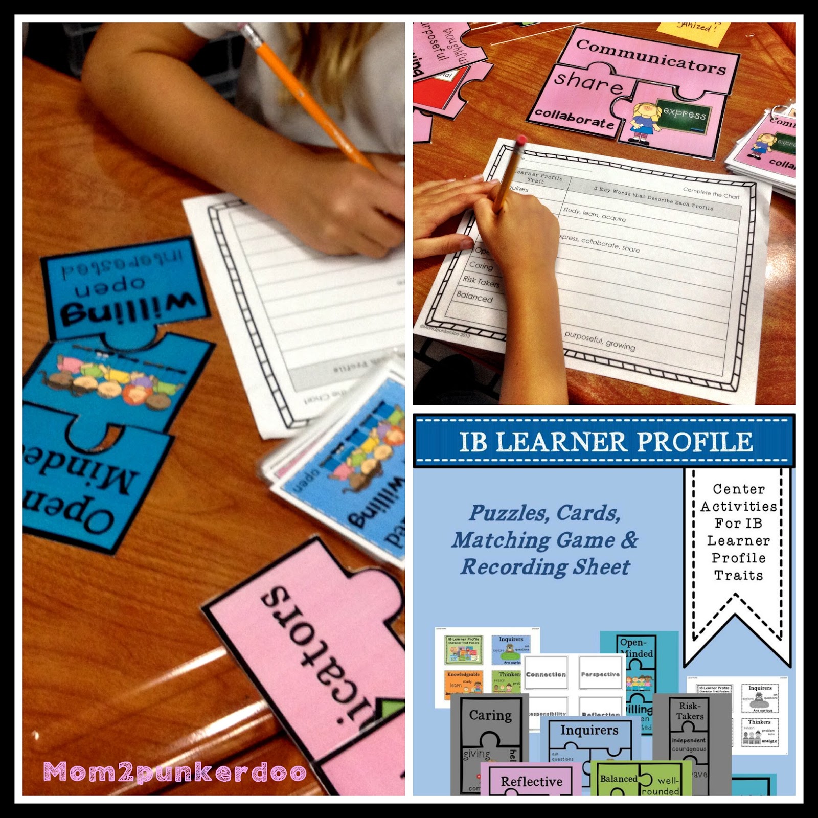 Mom2Punkerdoo: IB Learner Profile Puzzles