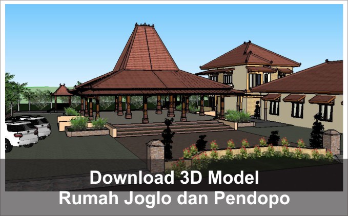 Download 3D Rumah Joglo dan Pendopo Referensi Arsitektur - Arsimedia