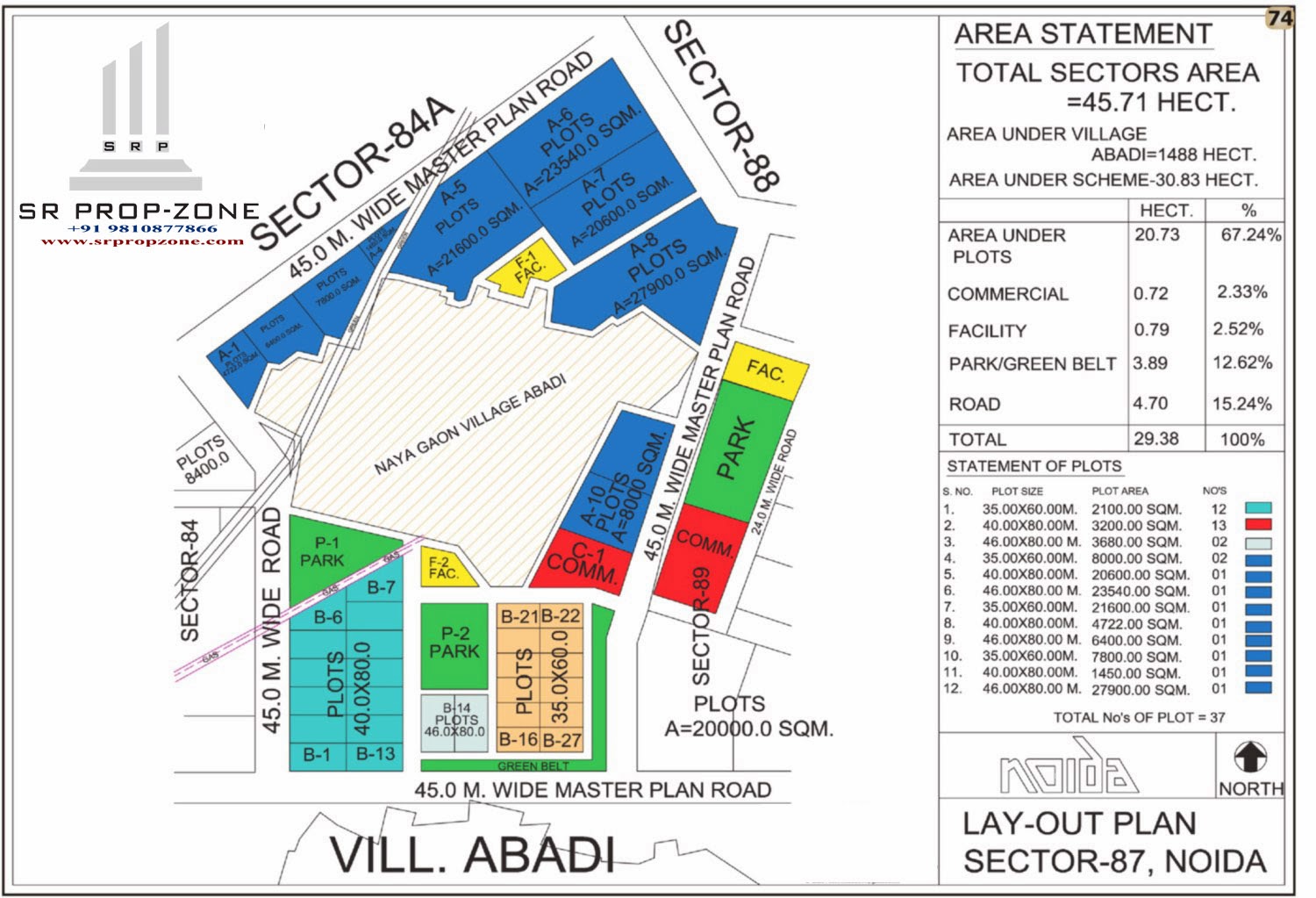 Layout Plan of Noida Sector-87 HD Map - Greater Noida Industry I BUY I ...