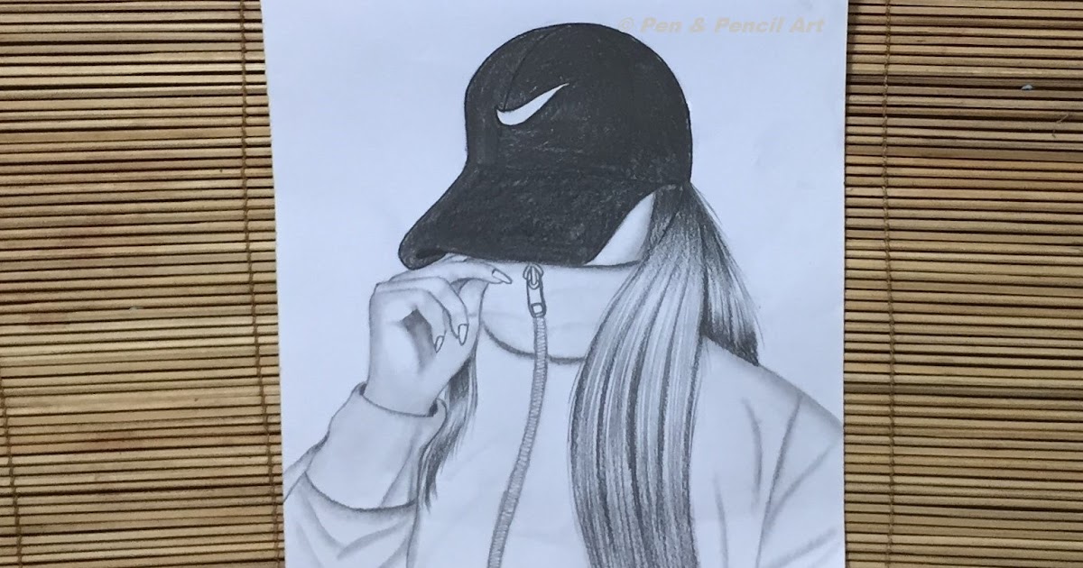 Hidden Face Drawing of Girl Pencil Sketch // How to Draw a Girl with ...