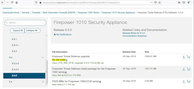My Cybersecurity Journal: Cisco Firepower 1010 Software Upgrade to 6.5