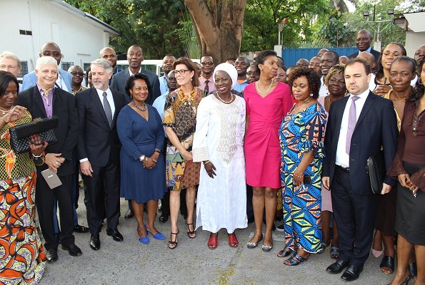 Congo visit of AMADE Mondial president Princess Caroline