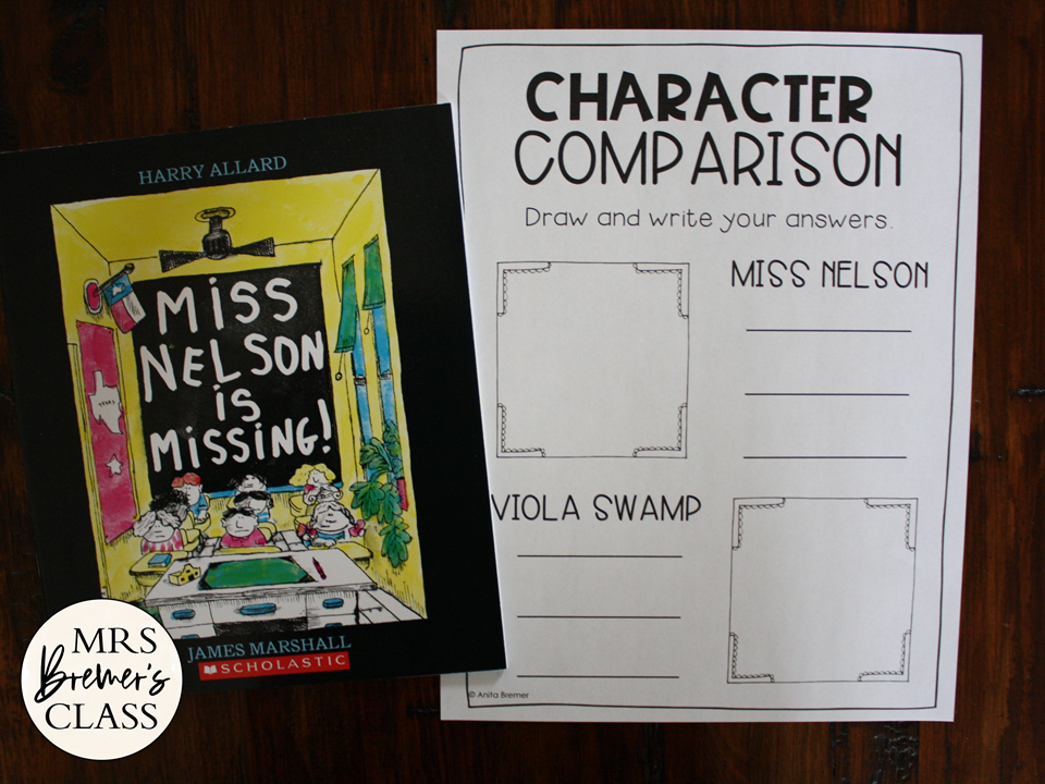 Miss Nelson Is Missing! | Book Study and Class Book Activity | Mrs ...