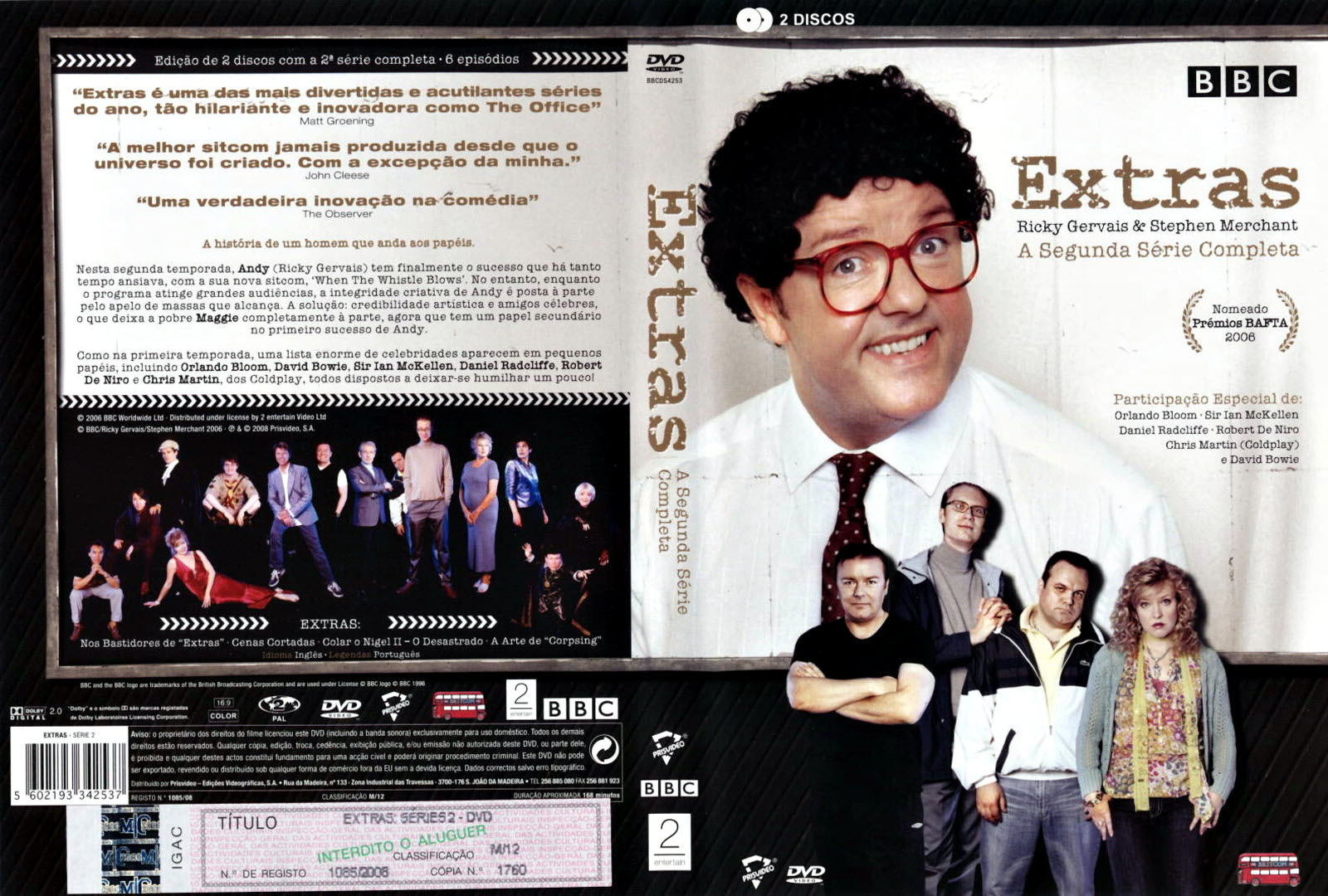 Extras Temporada 2 | CAPAS DVD'S OFICIAIS