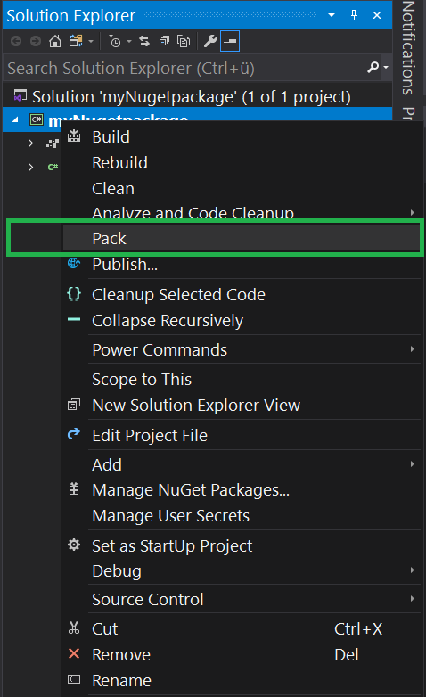 Softminernet Create Nuget Package