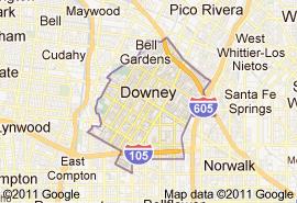 Zip Code Map For Downey Ca - Map