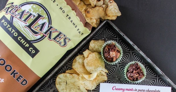 Mint Chocolate Potato Chip Clusters