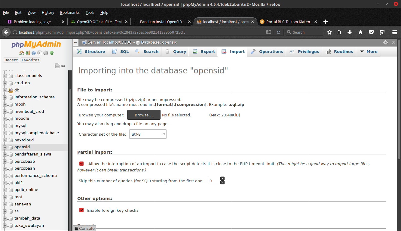 Menginstall OpenSID - CREATE-SCRIPT - ANGGA BLC TELKOM