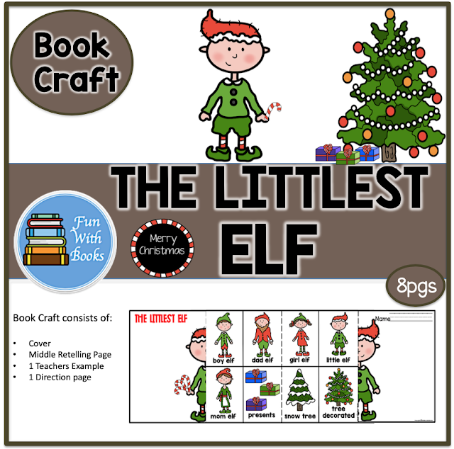 THE LITTLEST ELF BOOK CRAFT ~ Book Units by Lynn