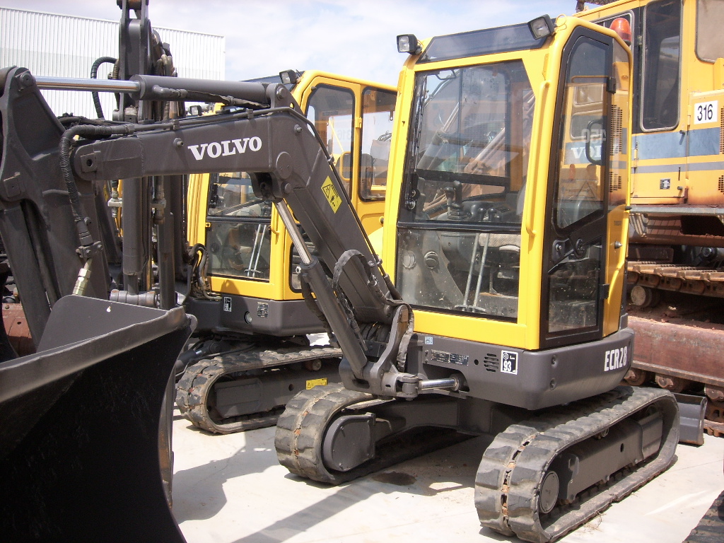 SALE OF 2 VOLVO MINI EXCAVATORS