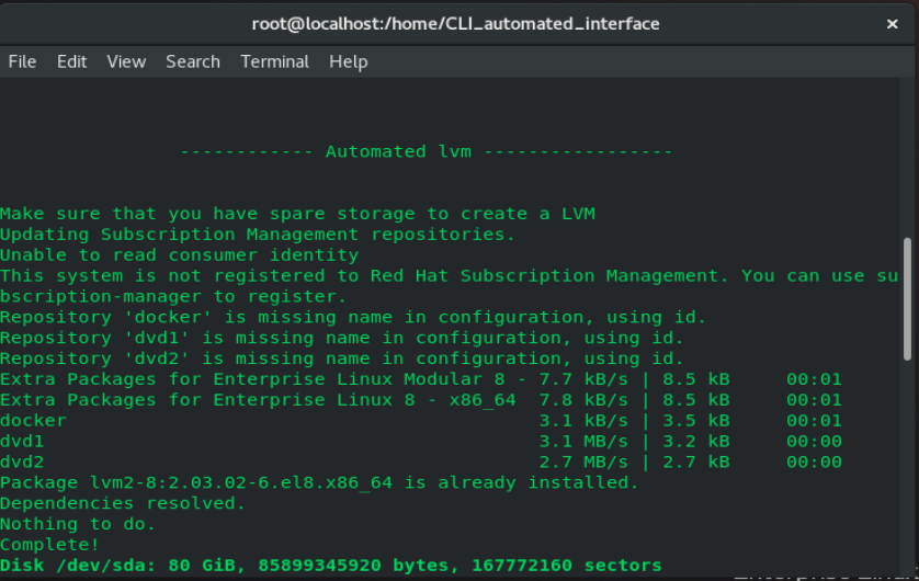 Automation Using Python Menu Driven Program