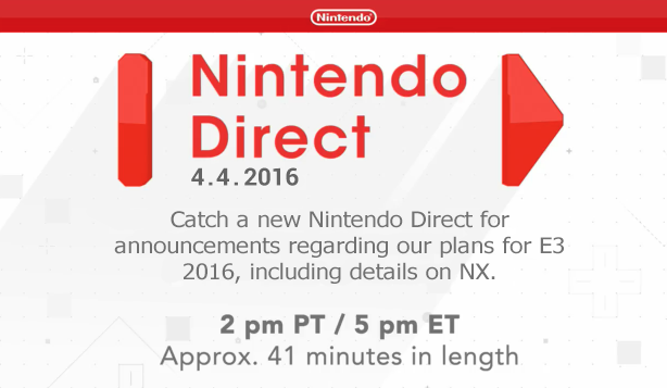 Nintendo Direct anunciado para segunda-feira, dia 4 de abril - Nintendo Blast