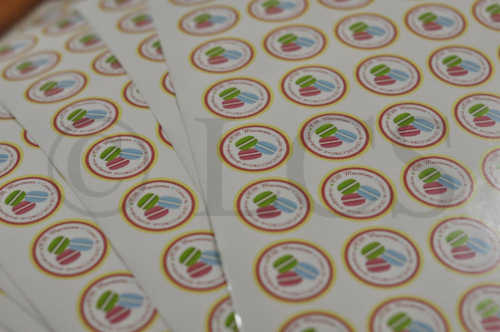 Little Colour Shop: Sticker Bulat CM Macarons