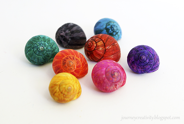 Colorful snail shells - Journey into Creativity
