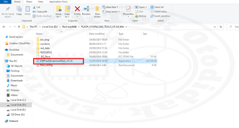 Flashing firmware ESP8266 menggunakan FlashTools - PRAKTEK OTODIDAK
