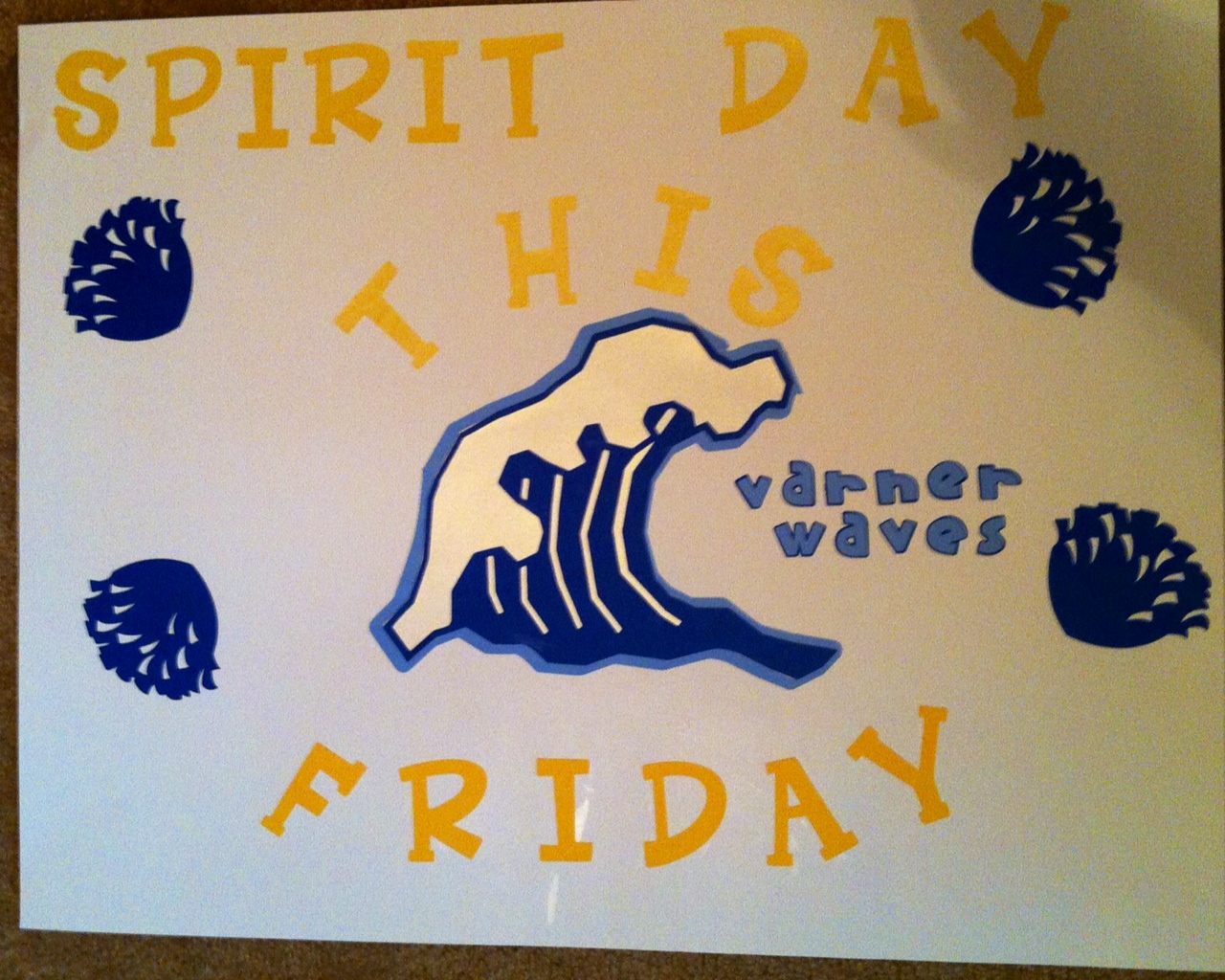 Clippings by Sharondalyn: School Spirit Day Posters