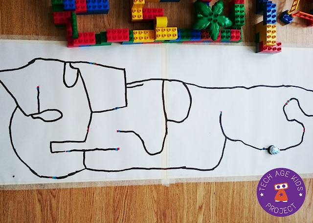 Ozobot Maze with Code Stickers and Building Blocks | Tech Age Kids ...