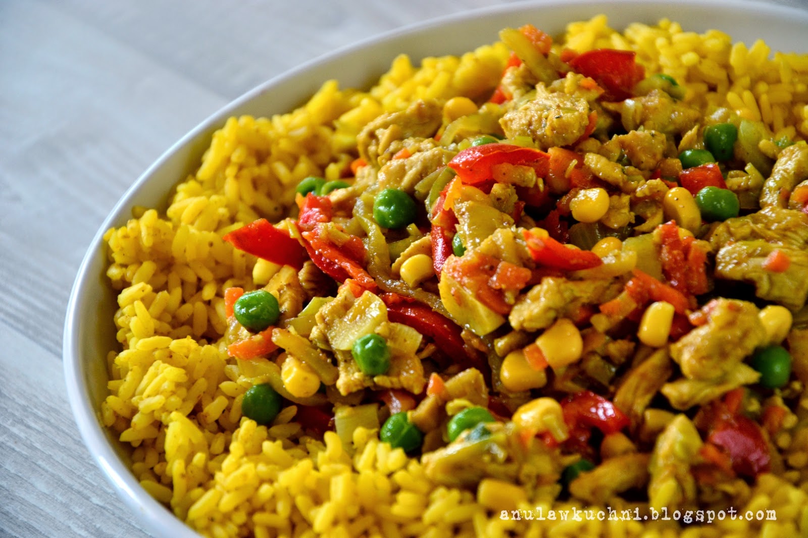 Anula w kuchni: Ryż curry z kurczakiem i warzywami