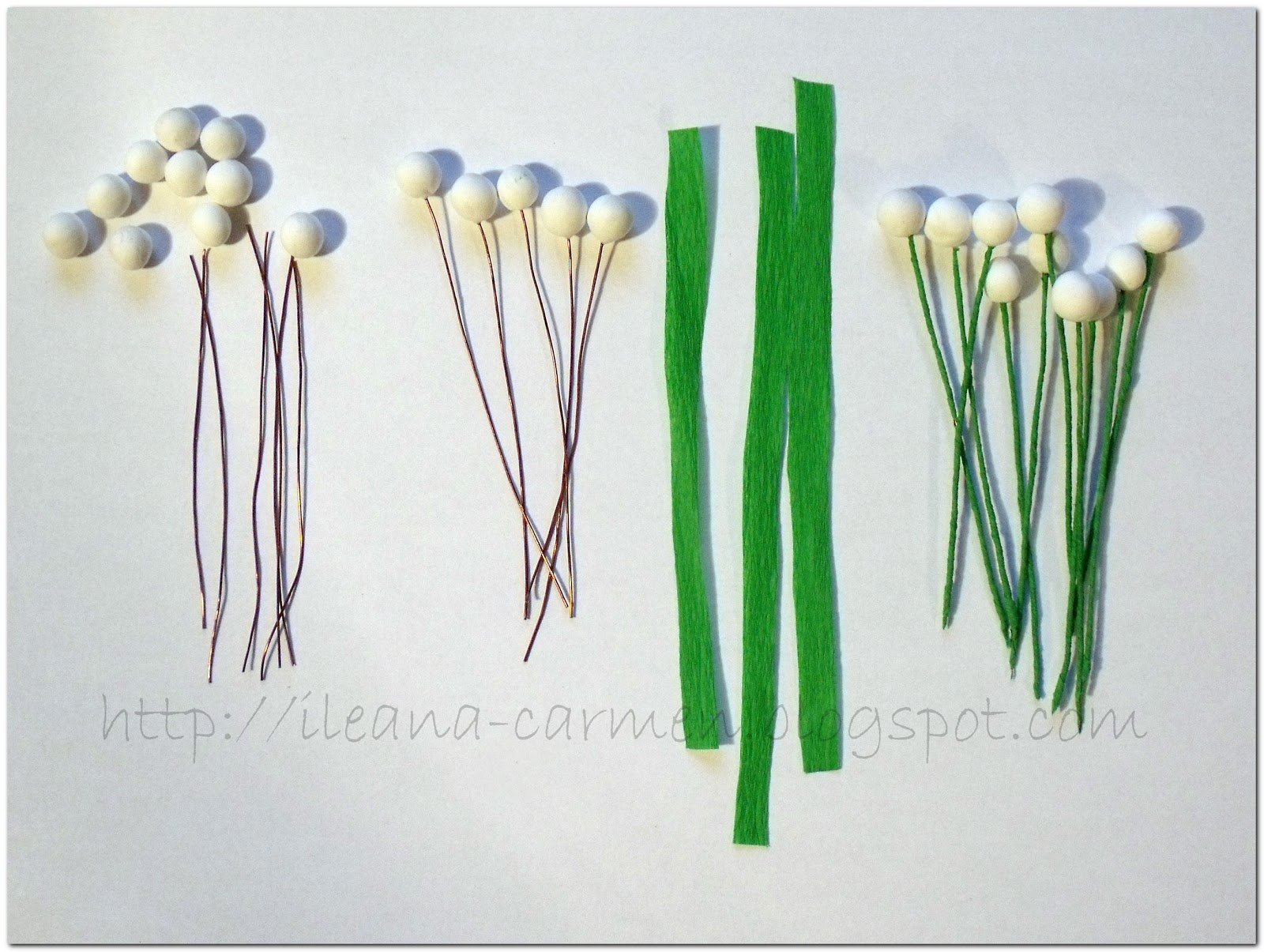 hobbies: TUTORIAL: WHITE MISTLETOE FROM POLYMER CLAY AND CREPE PAPER
