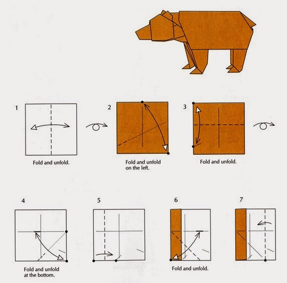 Origami Bear Instructions Easy Arts And Crafts Ideas Origami Bear Instructions Easy Arts And Crafts Ideas