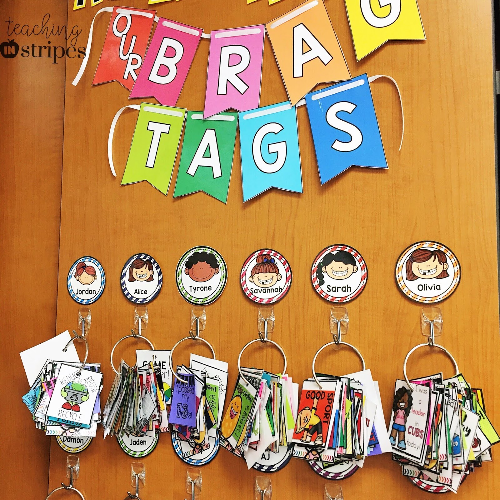 How I Use Brag Tags AND Class Dojo Together - Teaching in Stripes