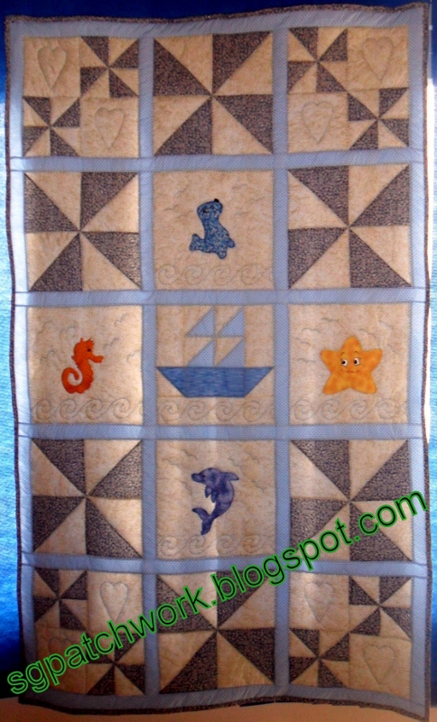 SG patchwork: Colcha de patchwork infantil