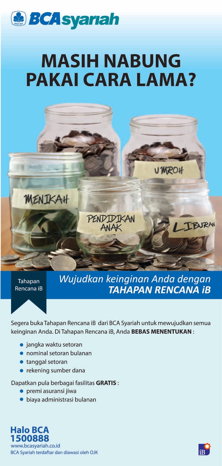 Buku Tabungan Perbankan: Flyer / Brosur BCA Syariah