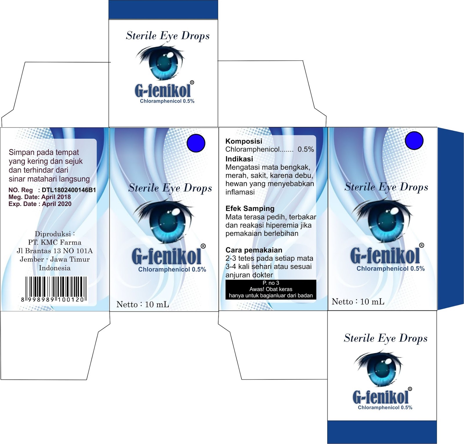 Ghafa: KEMASAN OBAT TETES MATA KLORAMFENIKOL